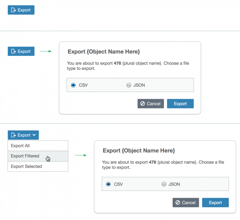 Export modal pattern | rozmichelle